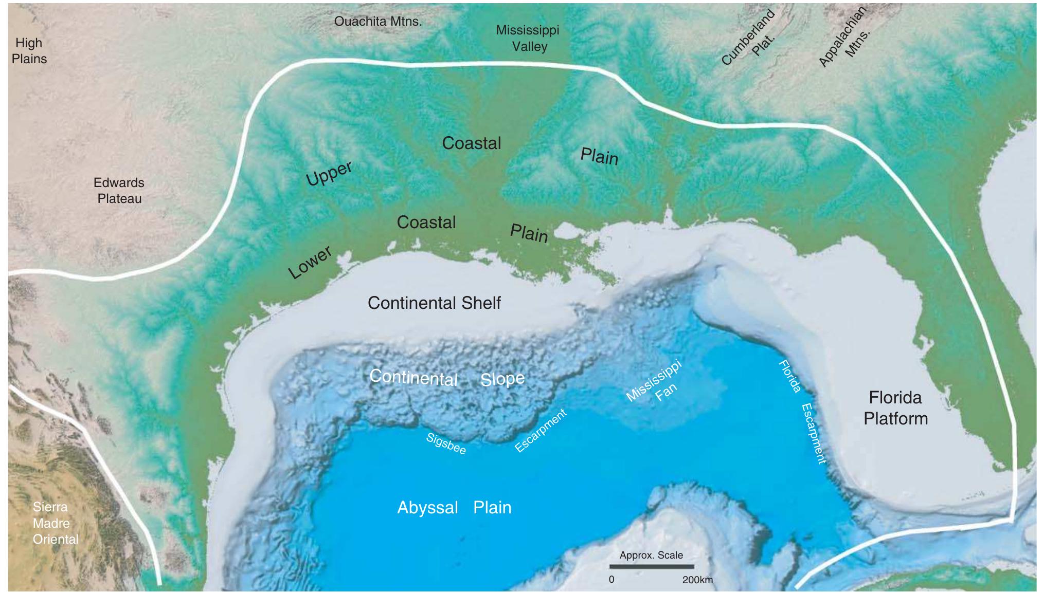 Figure 1 - from Depositional Evolution of the Gulf of Mexico