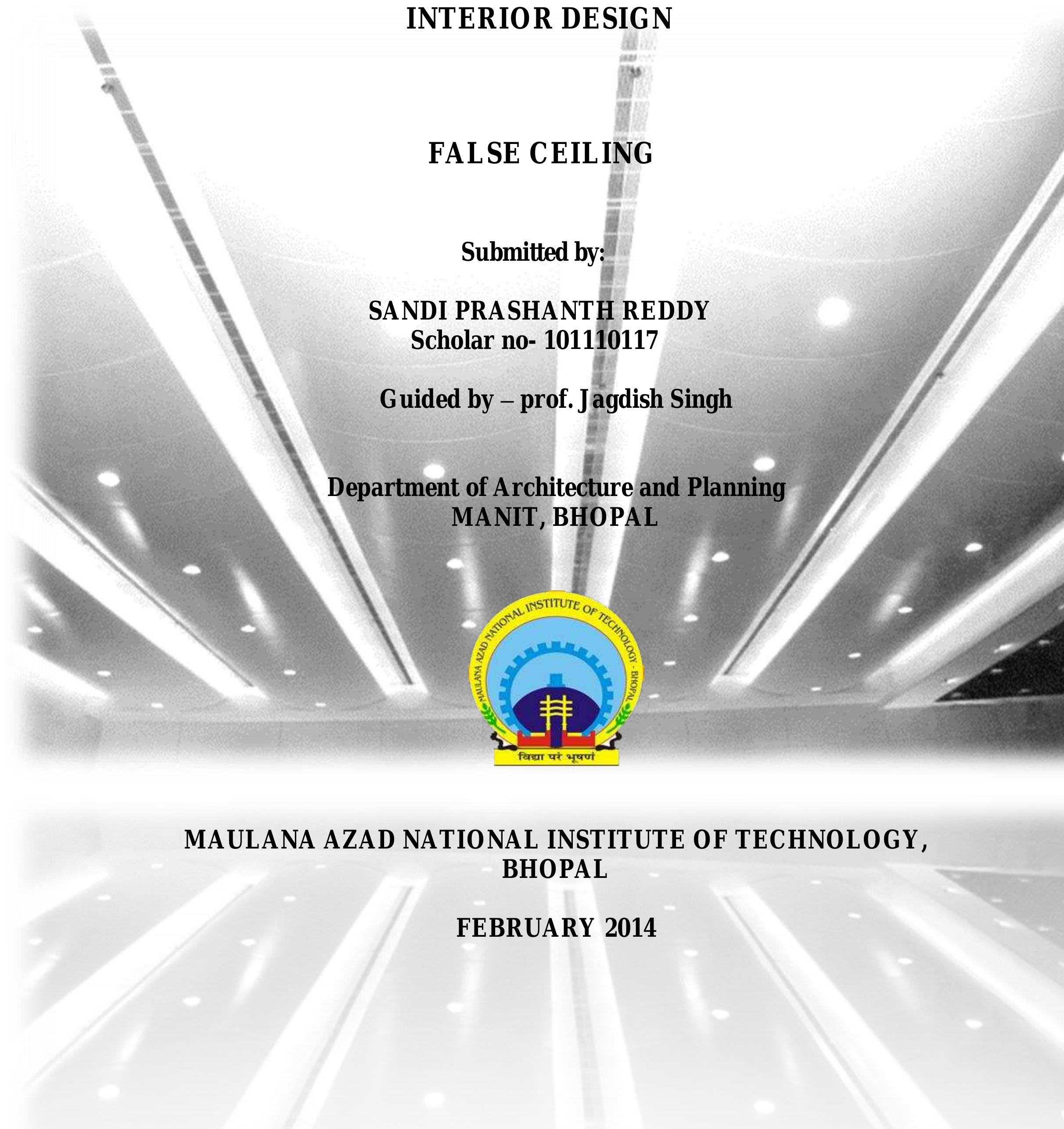 (PDF) False ceiling and types