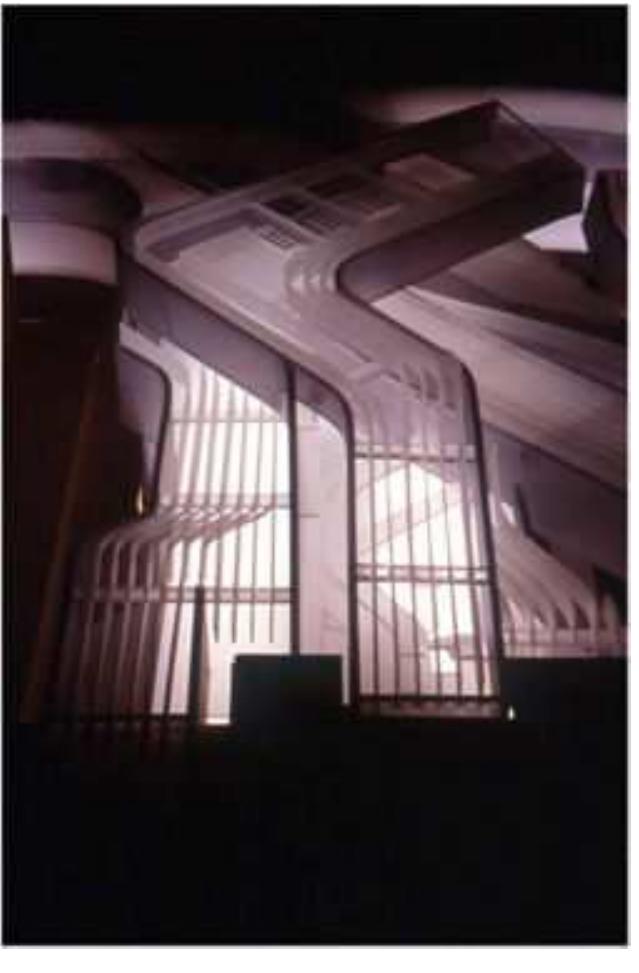 The model of zaha hadid’s new center for contemporary arts