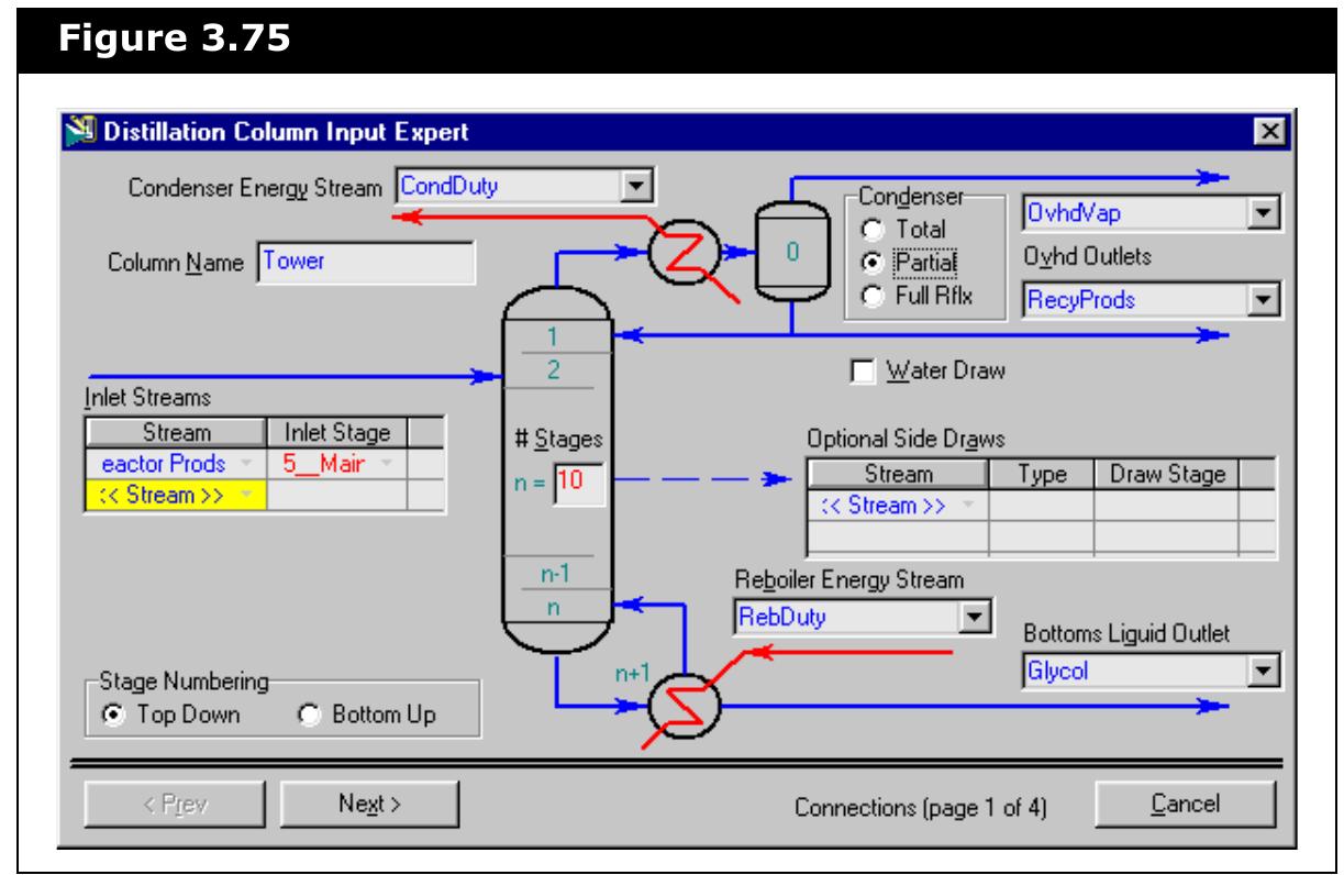Figure 69 - Hysys Process Simulation