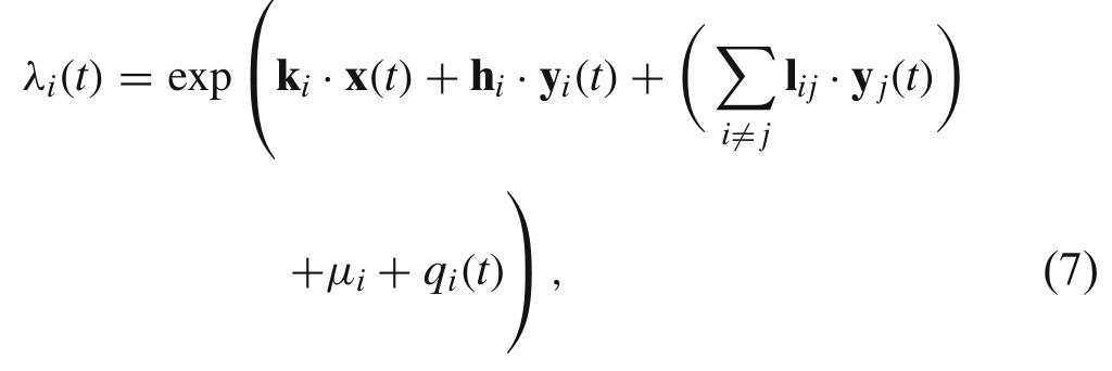 Where x is the spatiotemporal visual stimulus, y; is cell
