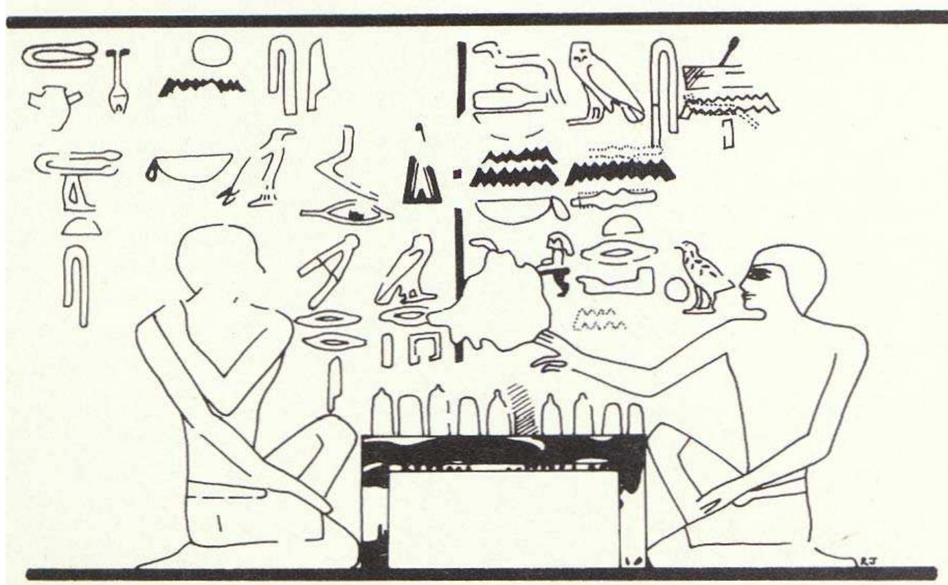 An old kingdom gaming scene from the tomb of pep/ankh at