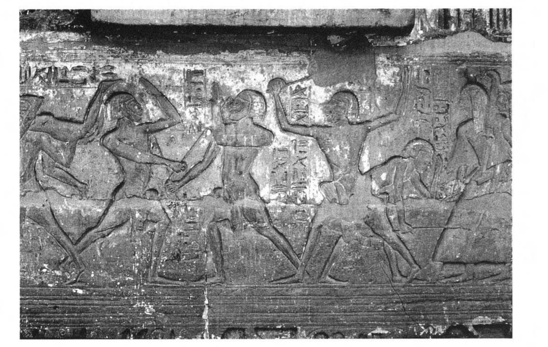 8. egyptian and nubian soldiers fence with each other