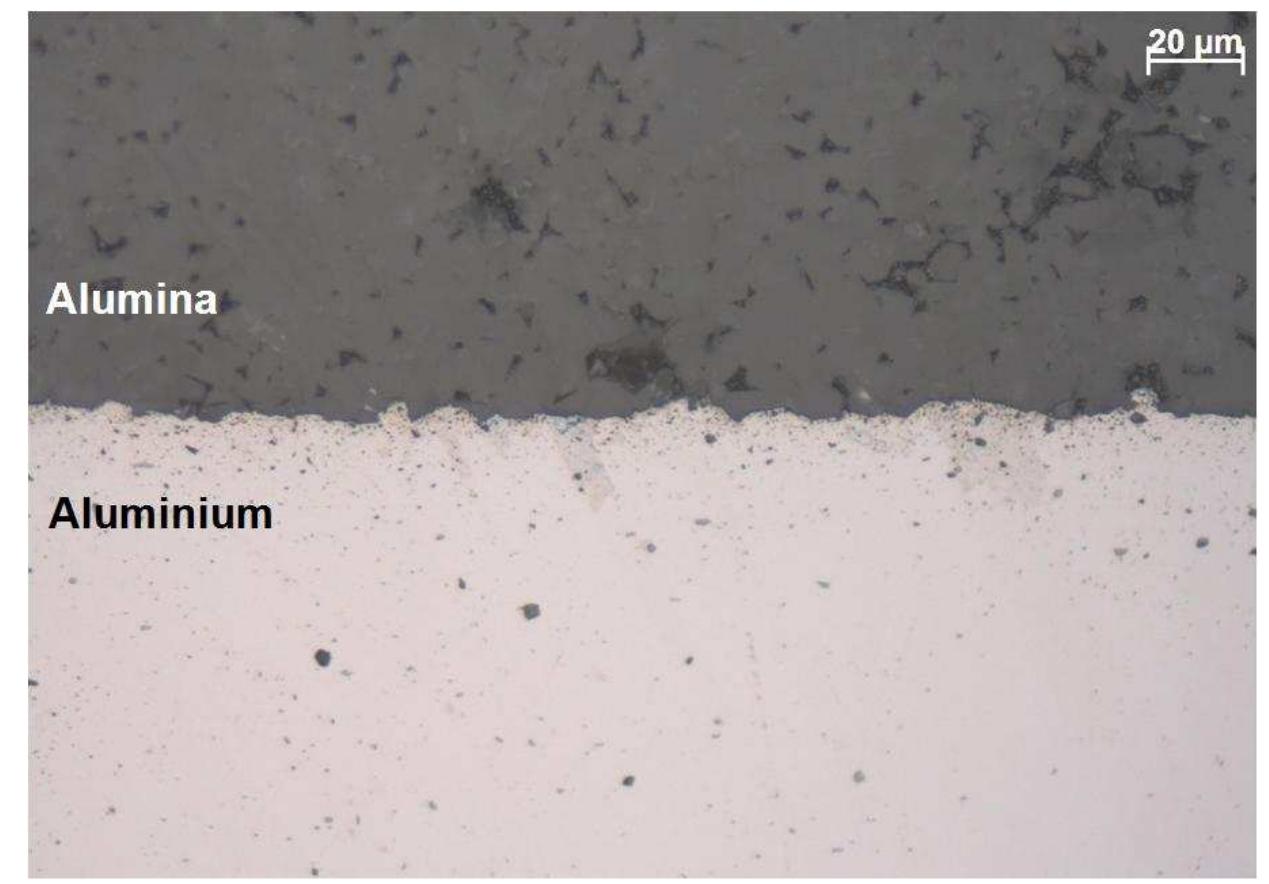 An overview of the weld aspect at the comers of the weld is