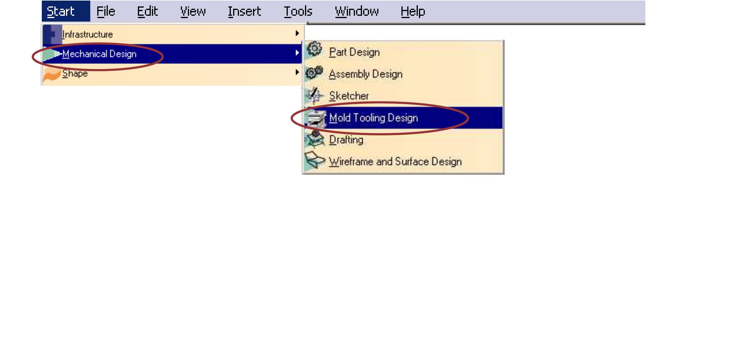 Table 1 - Mold Tooling Design CATIA V5