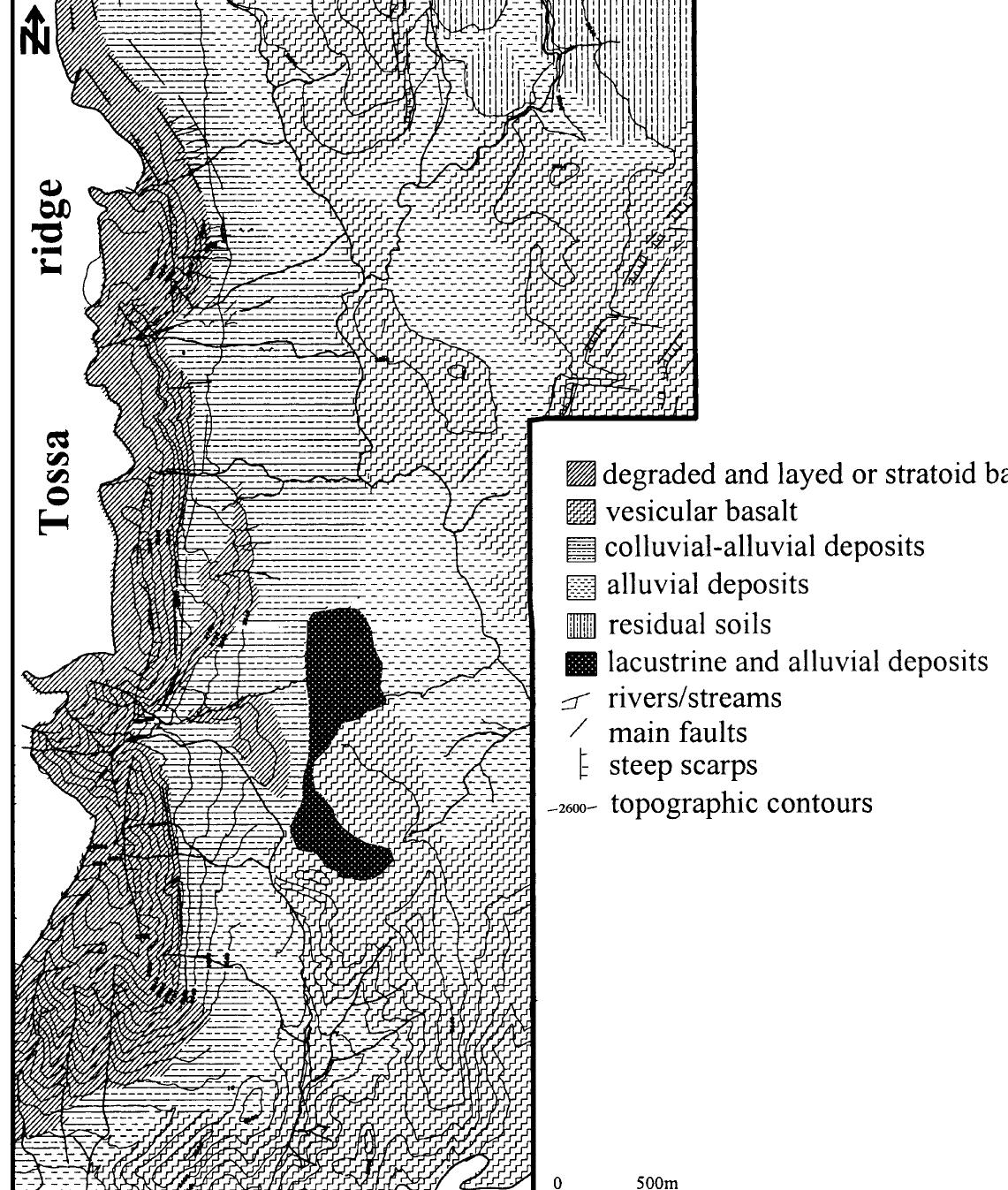 Geological map of the dessie area.