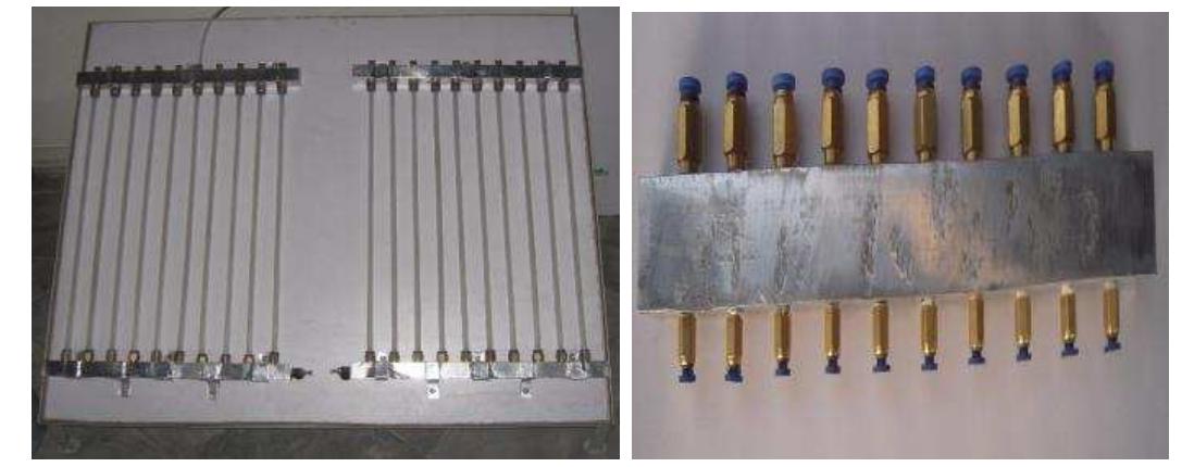 Front view of manometer construction of manometer involved