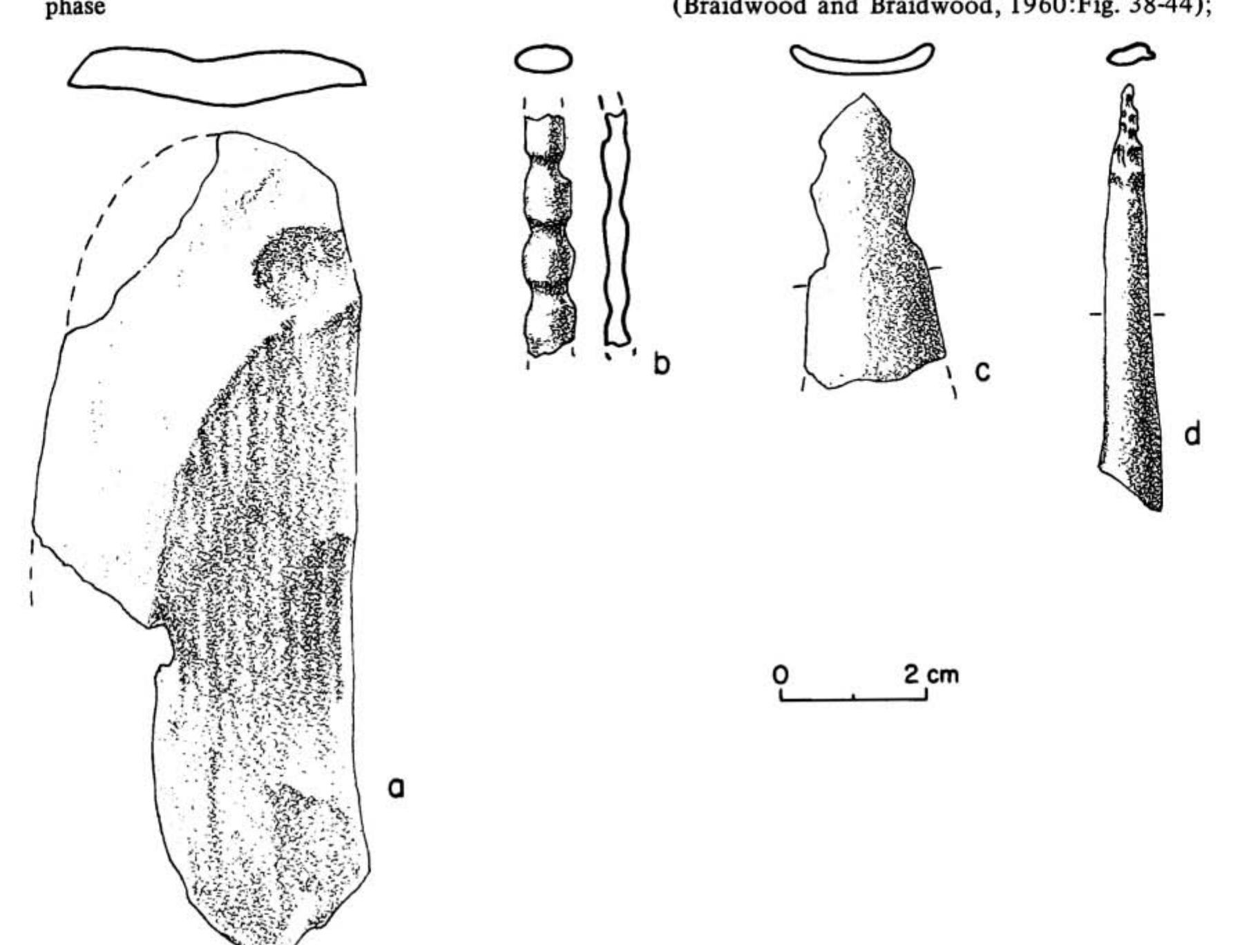Miscellaneous bone tools from tepe ali kosh and tepe sabz: