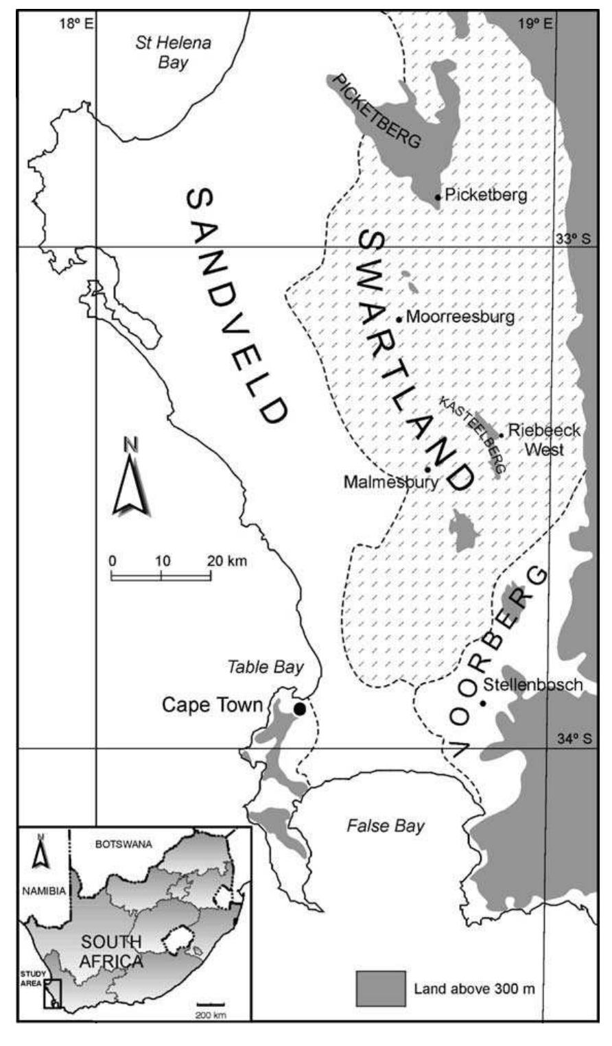 Figure 1 - from Soil erosion in the Swartland, Western Cape