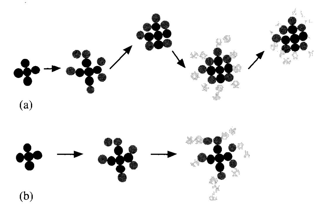 10 aggregation with and without rearrangement. in (a) the