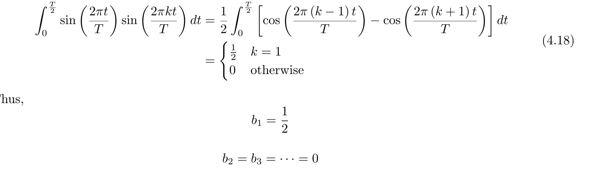 Using our trigonometric identities turns our integral of a