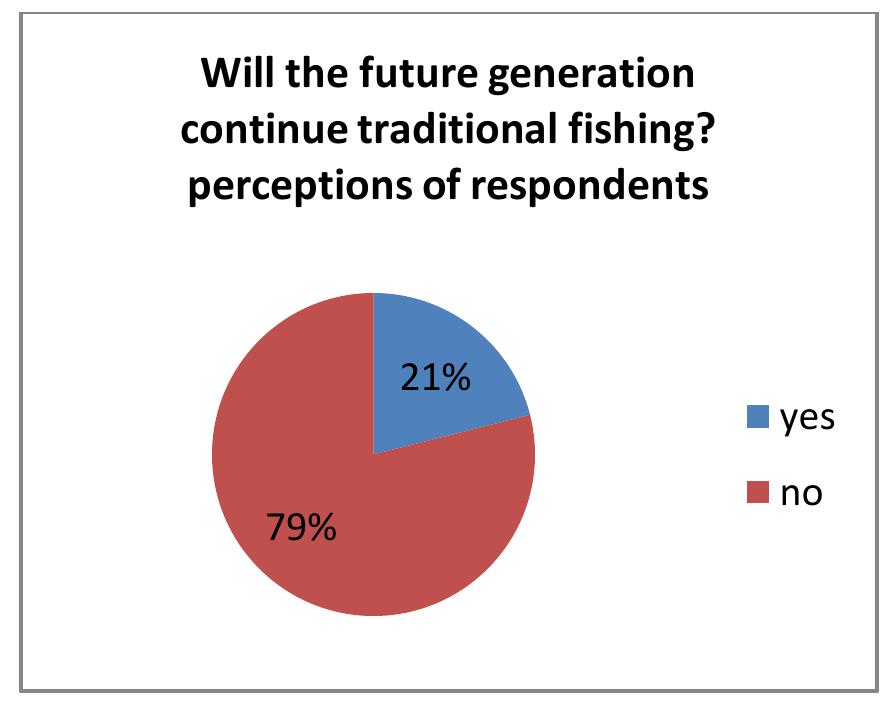 Pie chart showing perceptions of population regarding future