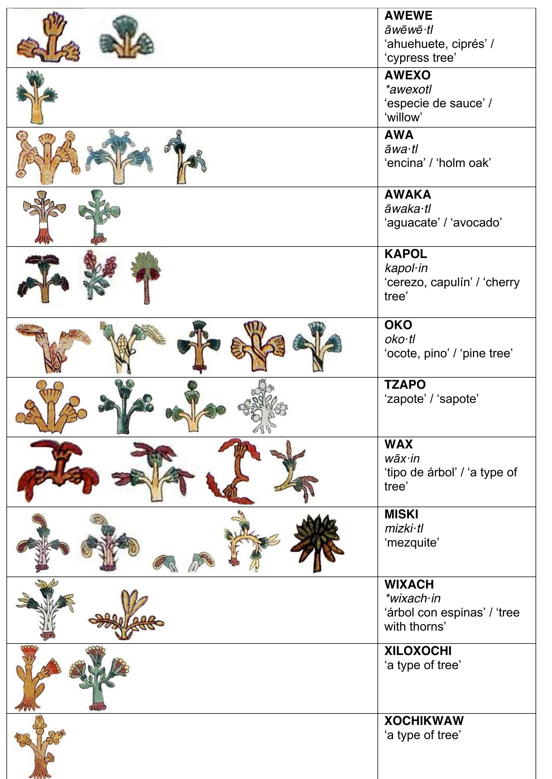 Figure 22 - An Introduction to Nahuatl Hieroglyphic Writing