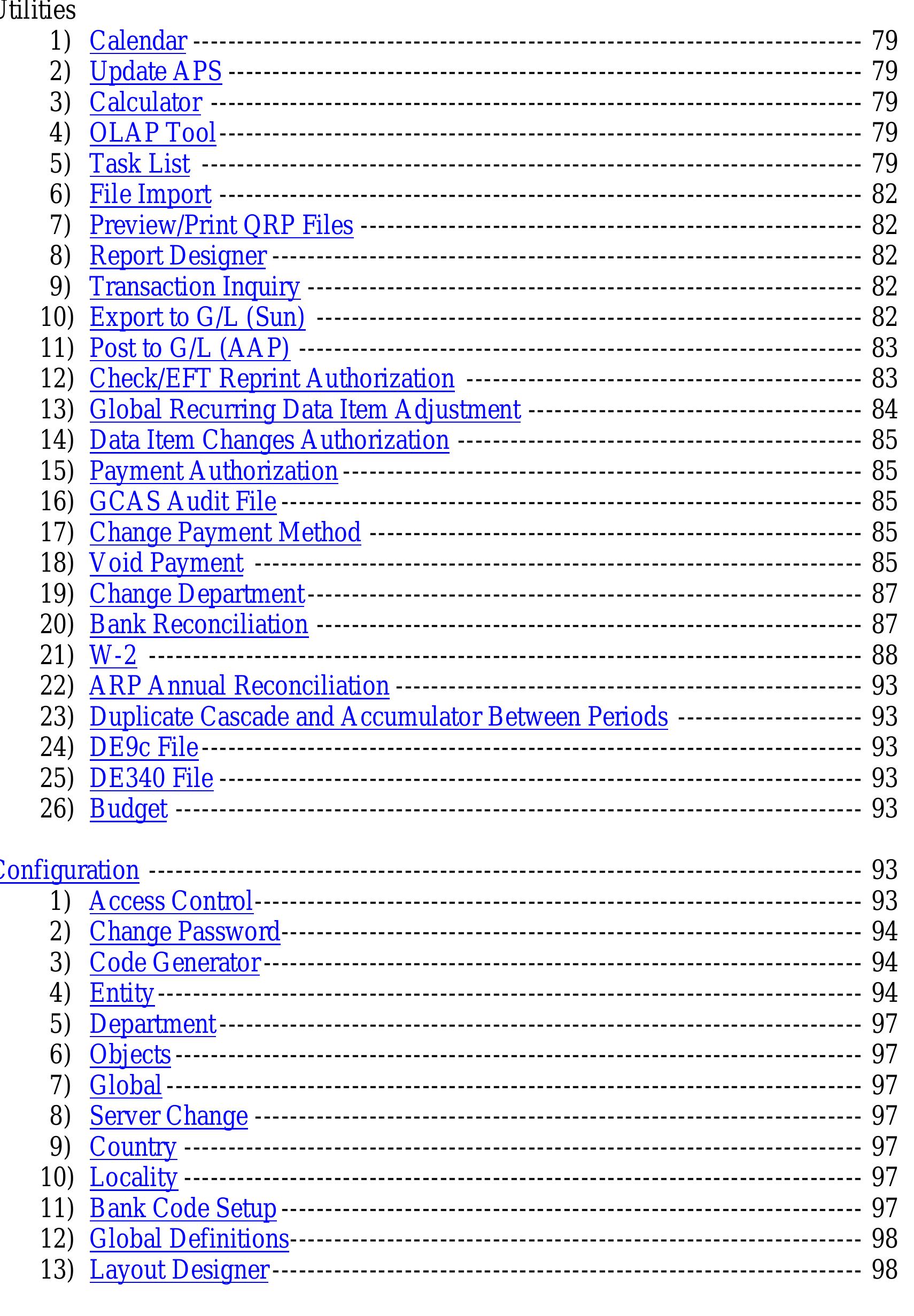 Figure 3 - ADVENTIST PAYROLL SYSTEM (APS) REFERENCE MANUAL