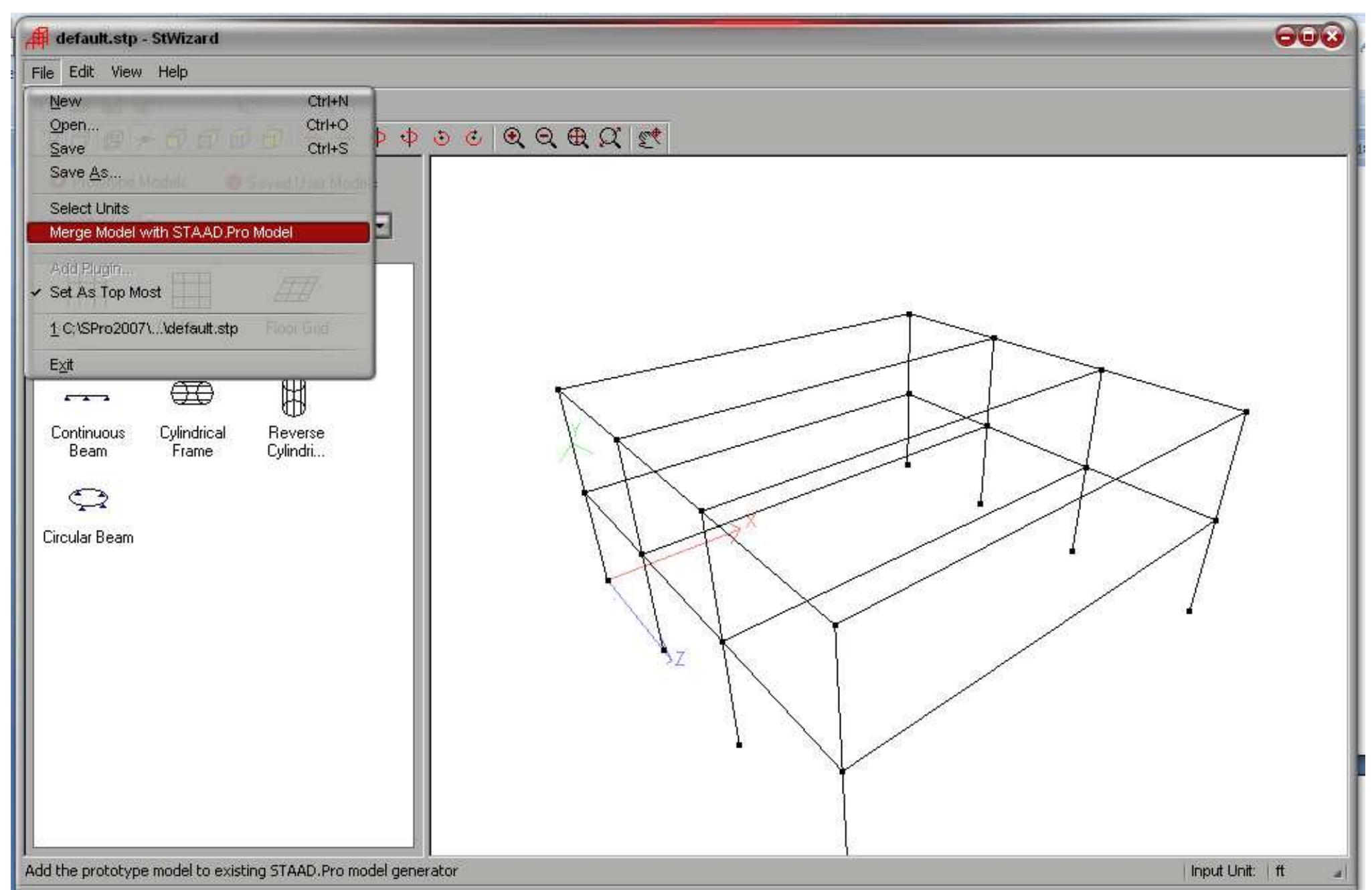 Figure 4 - BIT3112 Staad Pro Analysis