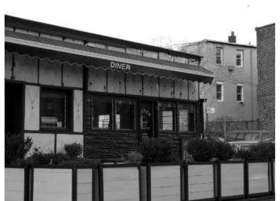 Diner, a gentrified restaurant.