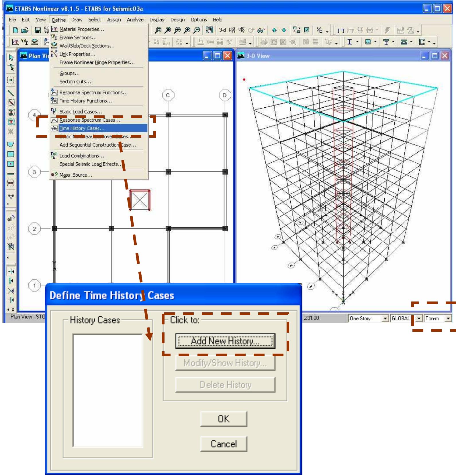Figure 18 - ETABS-Example-RC Building Seismic Load Time
