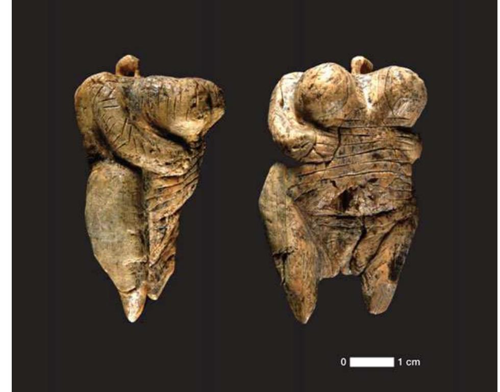 “venus” of hohle fels: lateral and front views (photo credit
