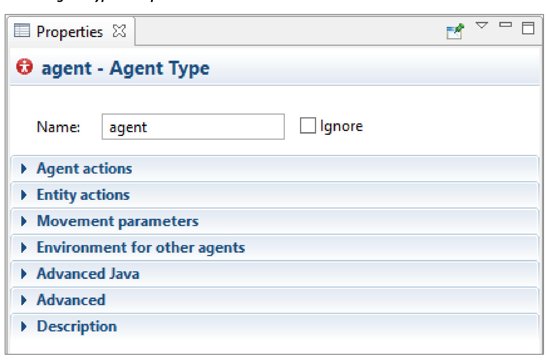Agents screen in anylogic 7 is explained. explained: