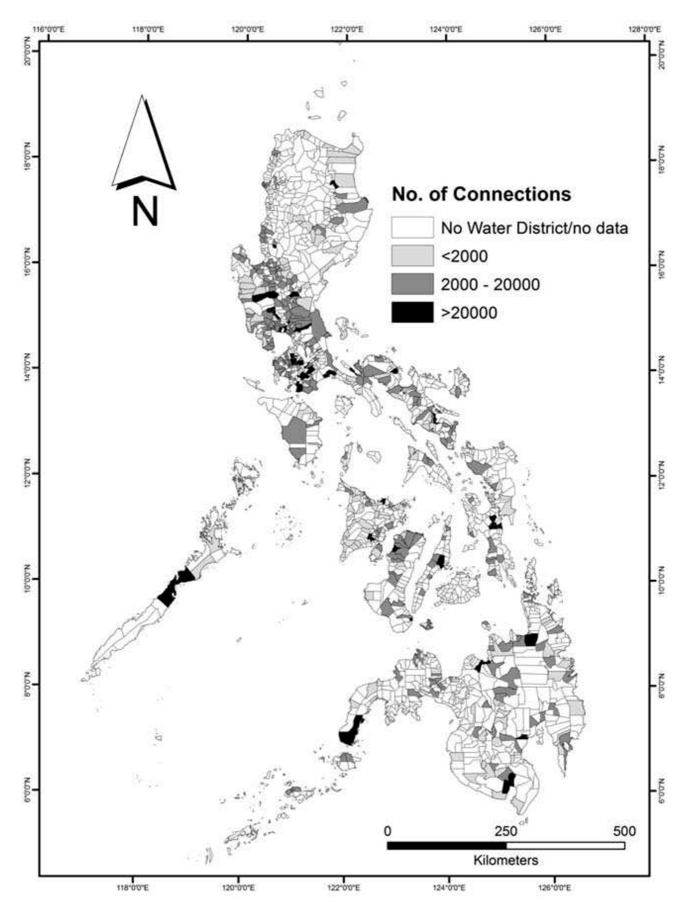 Map of the philippines showing the coverage of the