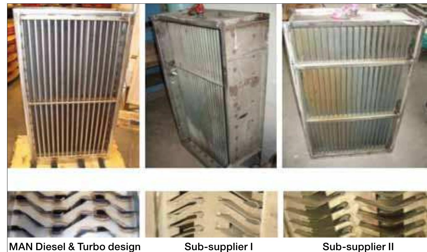 Tested designs an example of the results obtained. in ing