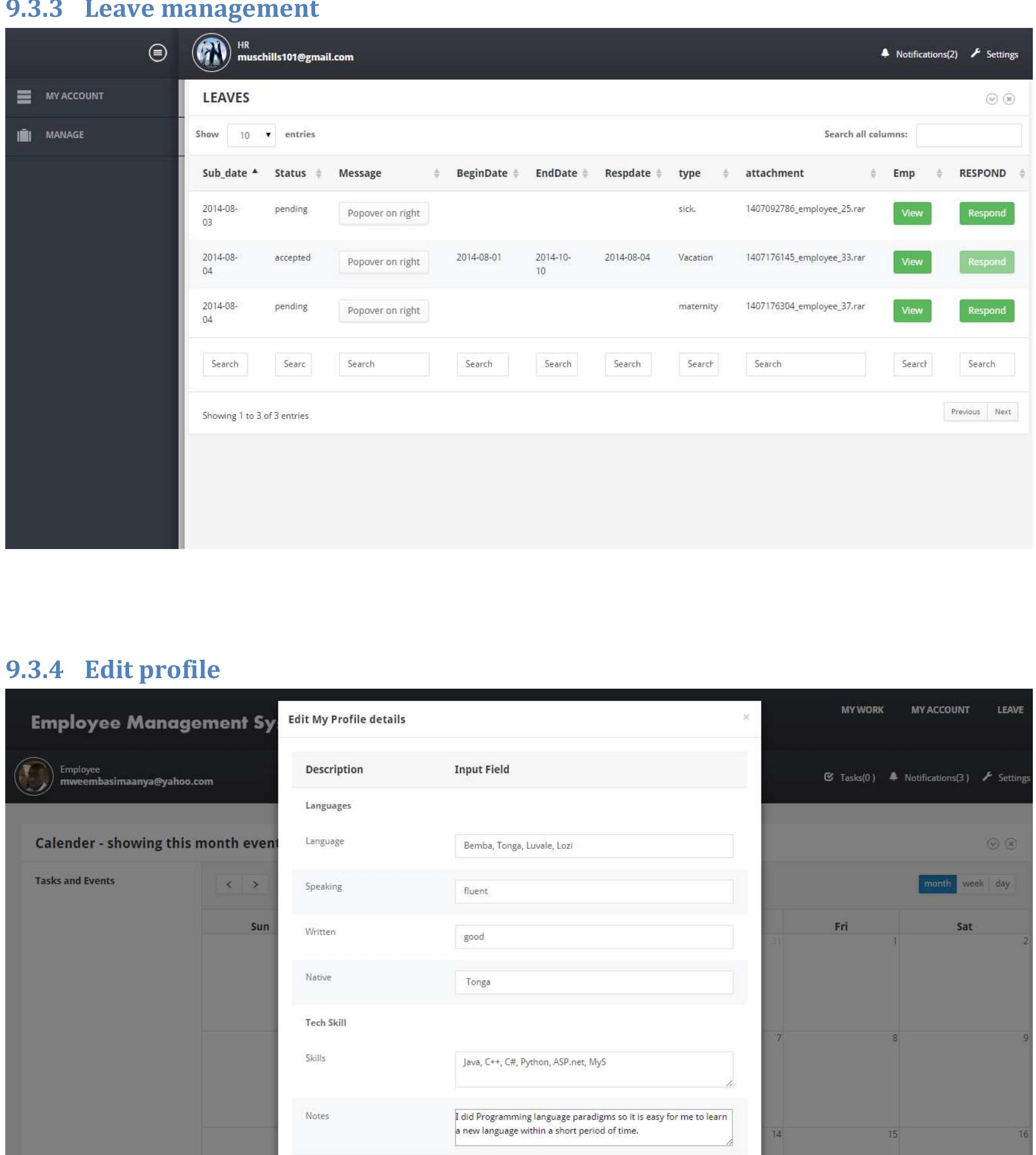 Figure 30 - EMPLOYEE MANAGEMENT SYSTEM