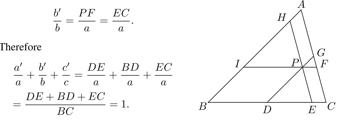 Example 9. in the given diagram, apqr and ap’q’r’ are two