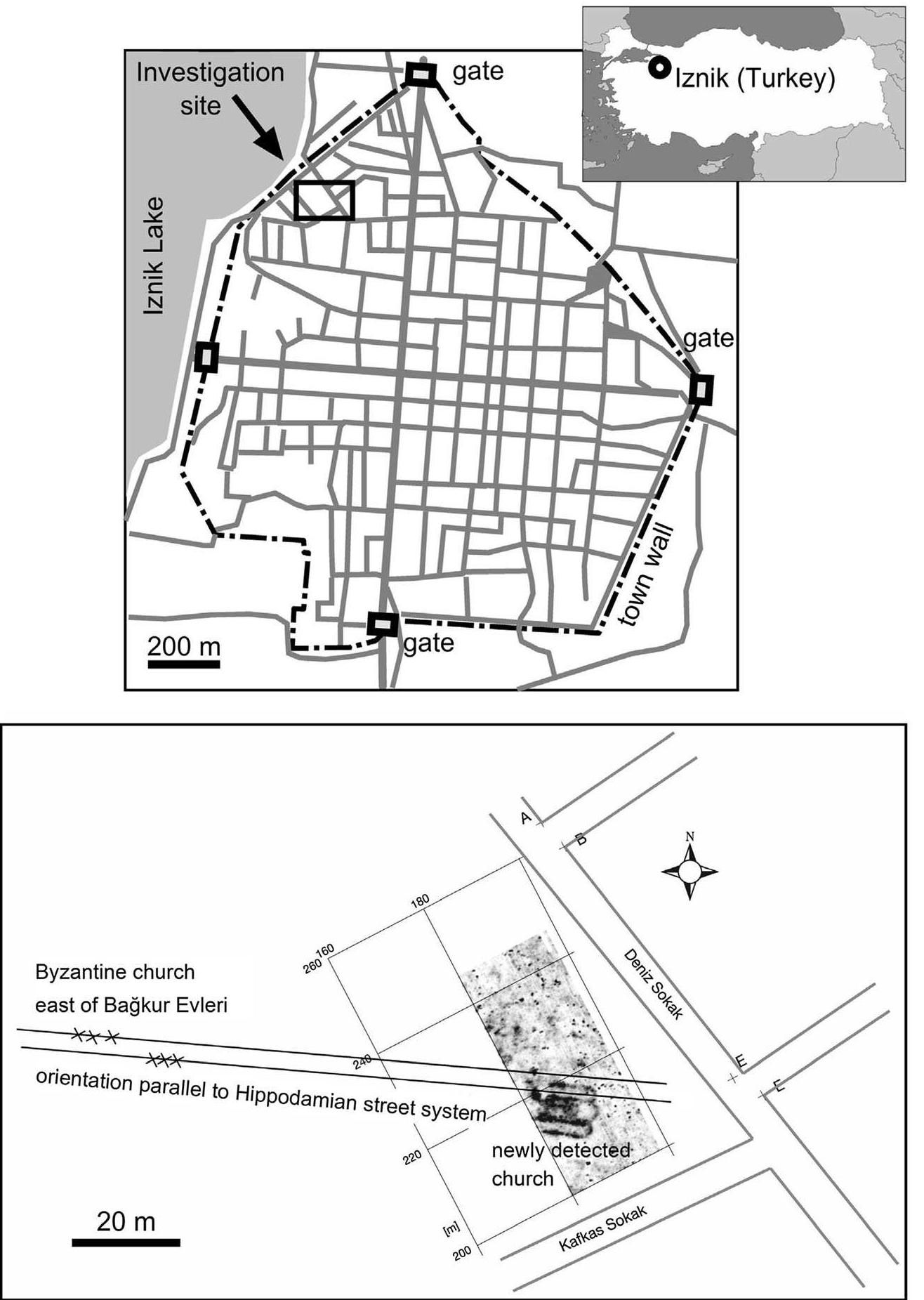 -igure 1. location maps: simplified street map of the city