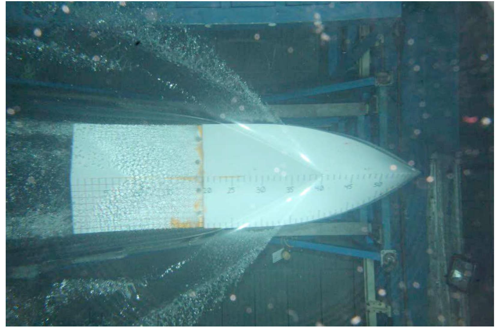 When a vessel travels at high speeds and enters the planing