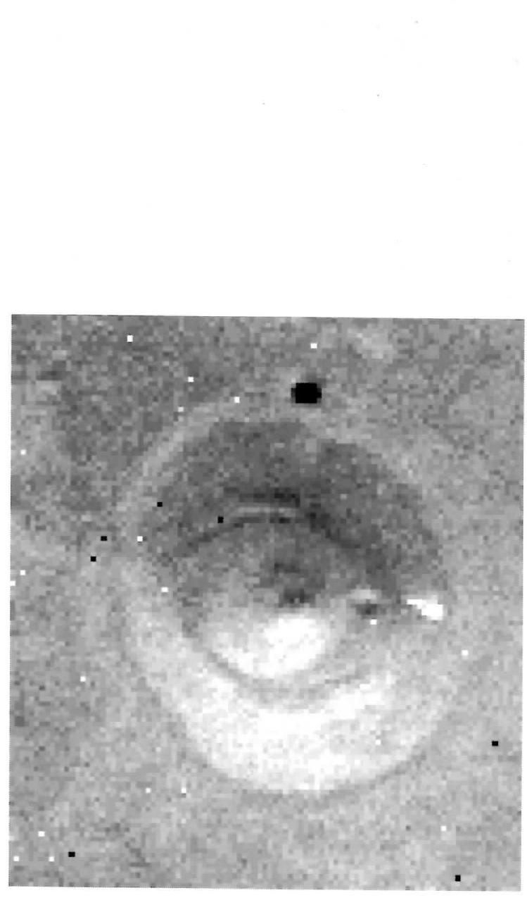 4 mars: the “tholus” in 1976, north to top. © malin space