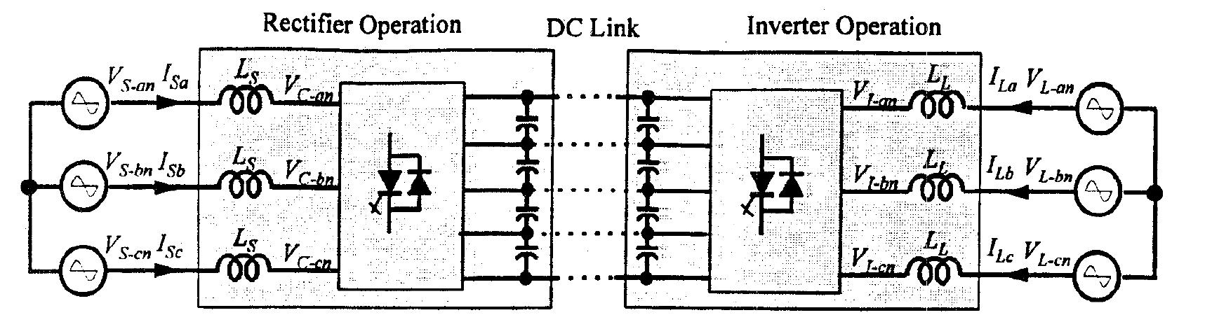General structure of a back-to-back intertie system using