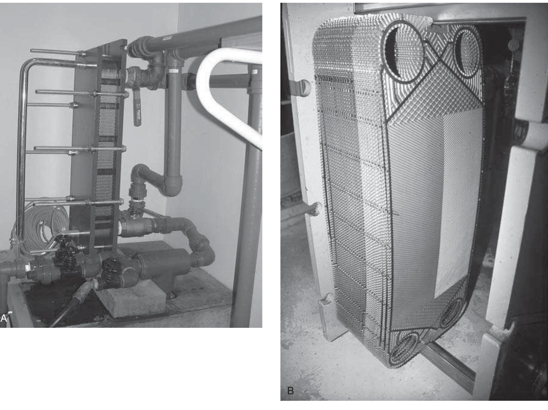 7 a typical plate heat exchanger consists of a rack, two