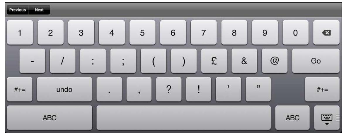 -2 the ios keyboard displayed for input elements with the
