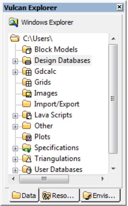 -1 vulcan explorer layers, triangulations and other files