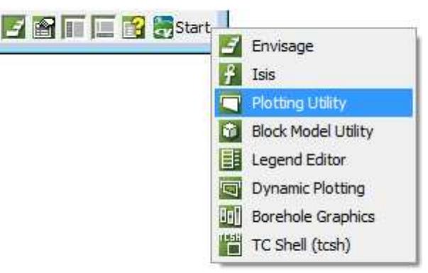 The plot utility is a separate program in vulcan which can