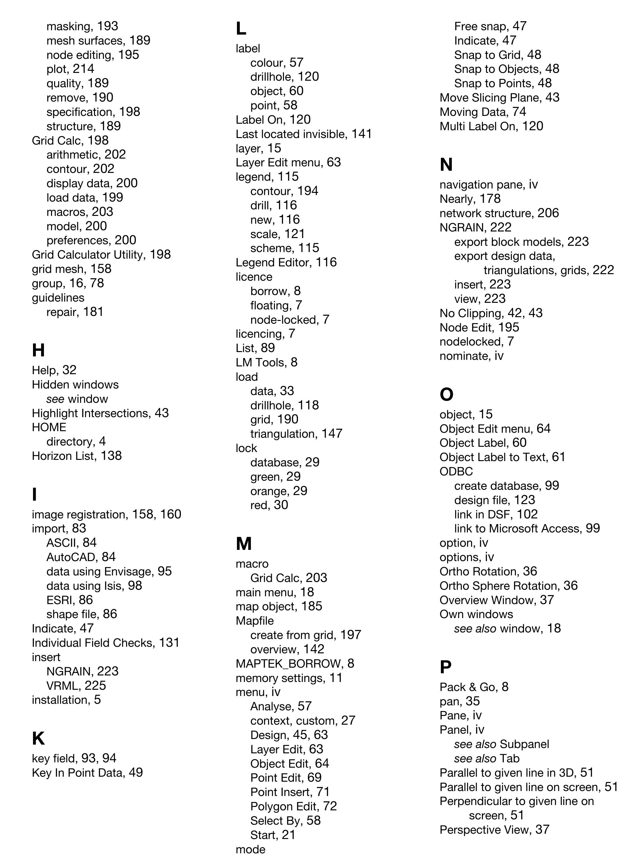 Table 10 - Maptek Vulcan™ Introduction to Vulcan Version 8.1