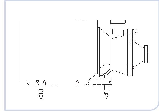 The connection between the motor shaft/pump shaft and the