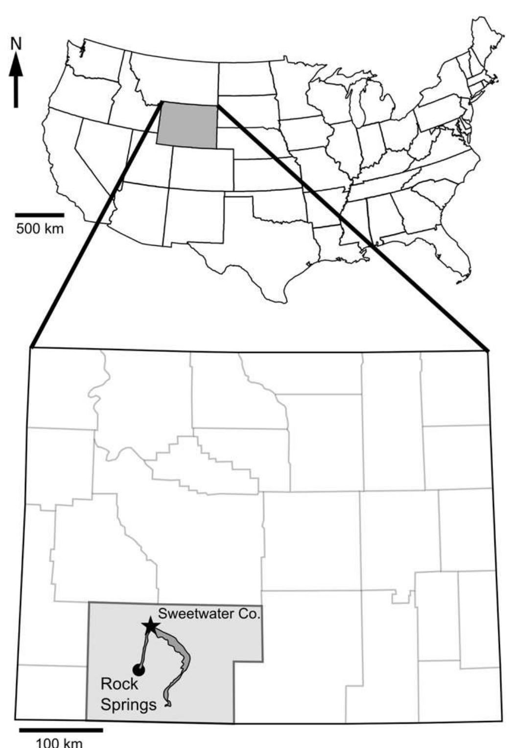Map of the united states of america, with a magnification of