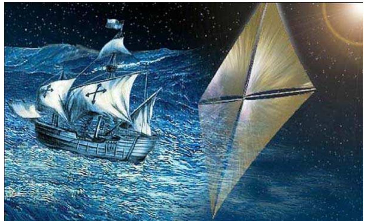 Columbus and his crew sailed across the atlantic and into