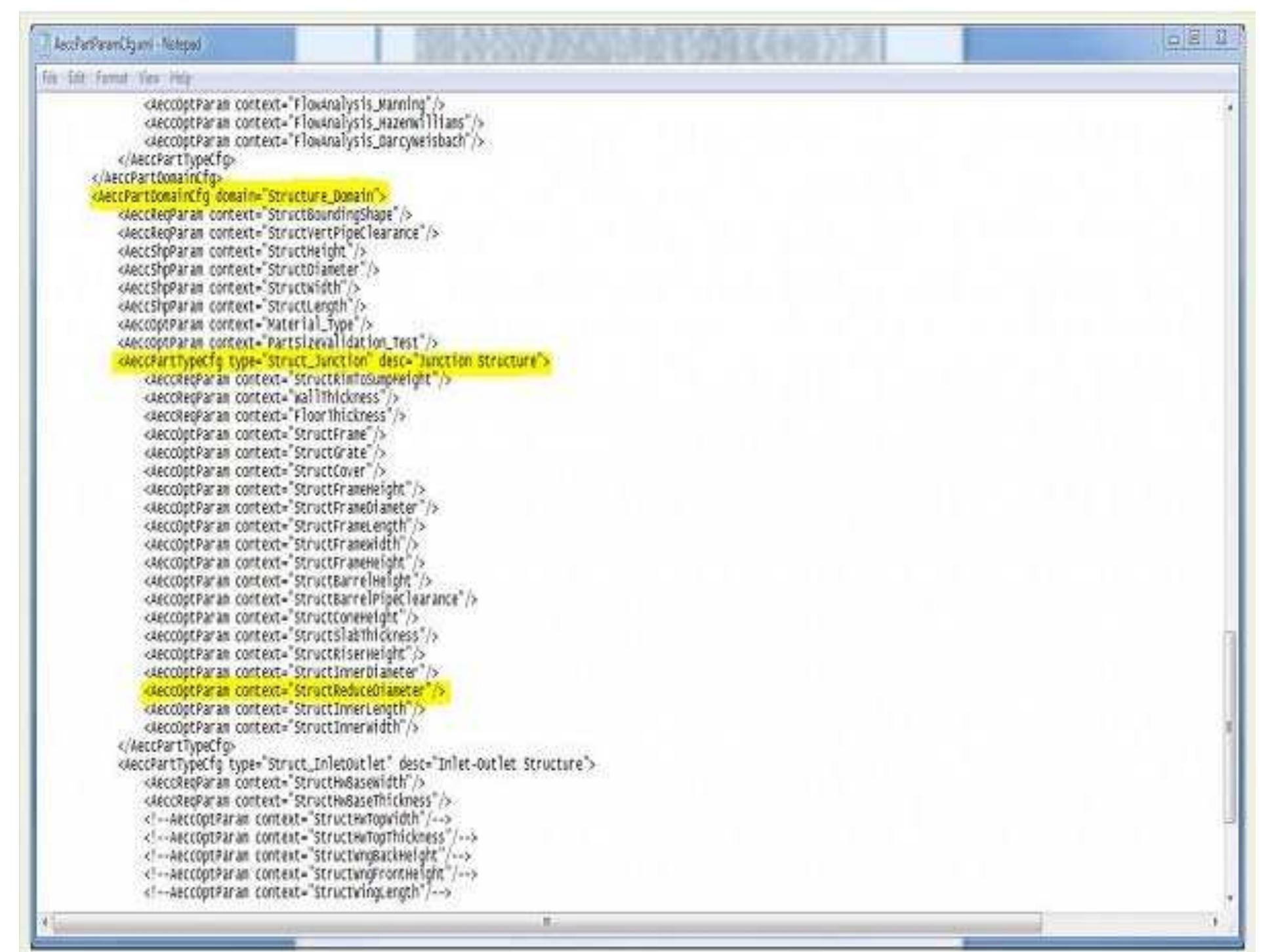 Find the structure domain towards the bottom of the xml file
