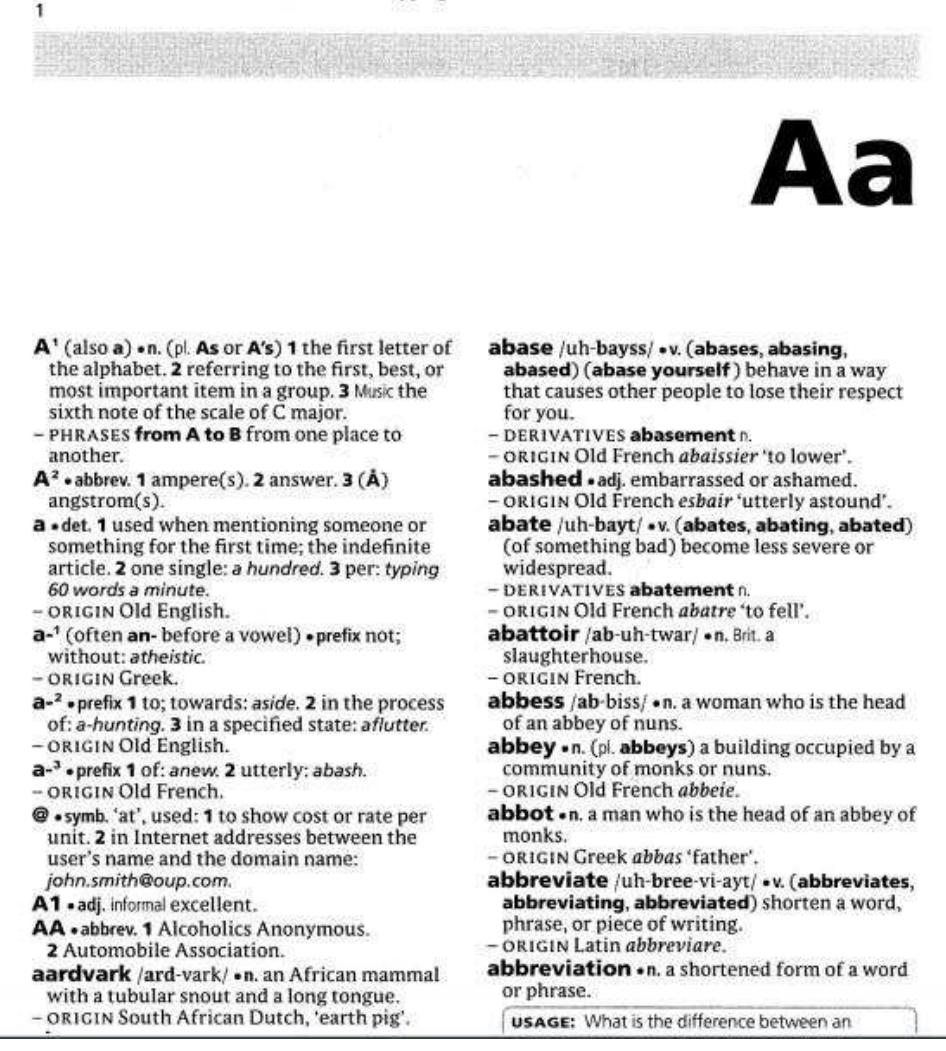 Layout, while the entries have a two-column layout (figure