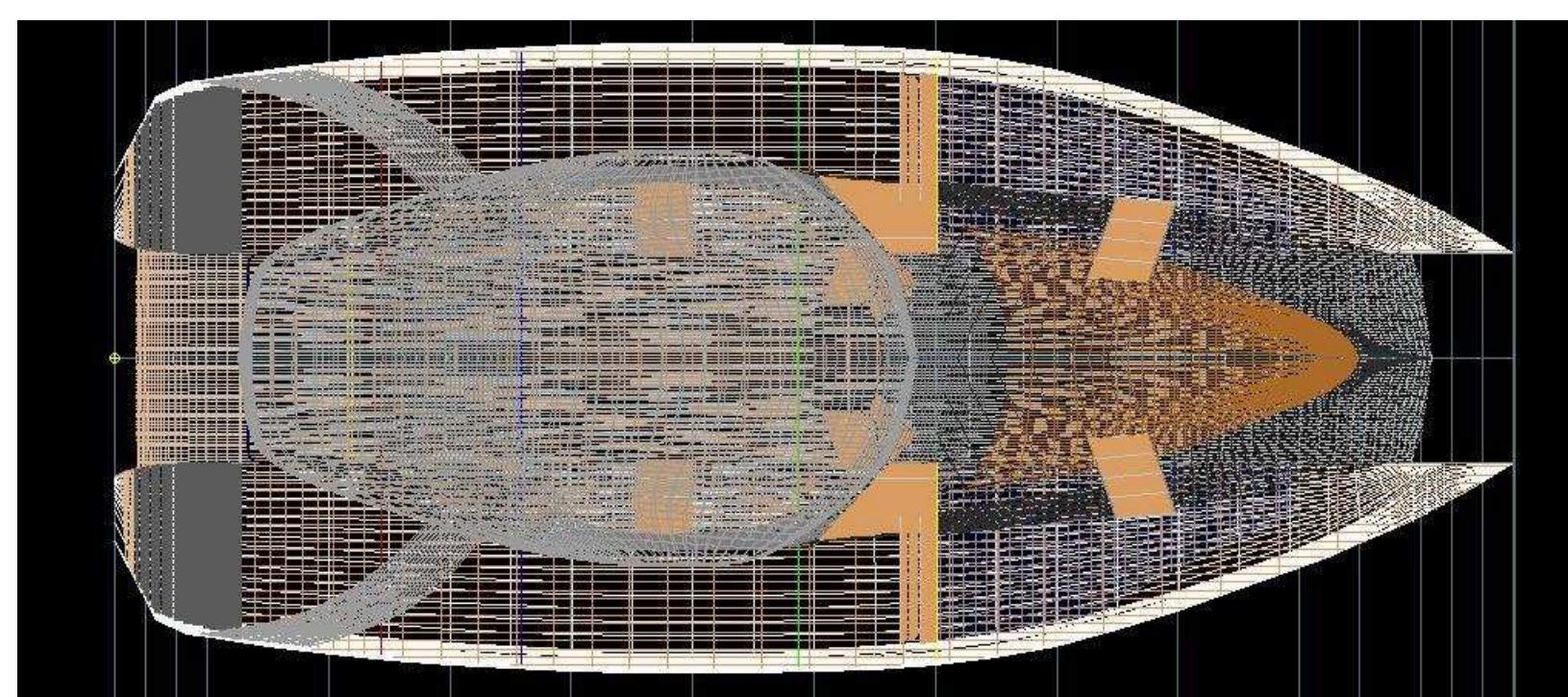 13 wire mesh plan view (top view) fig. 3.12 internal