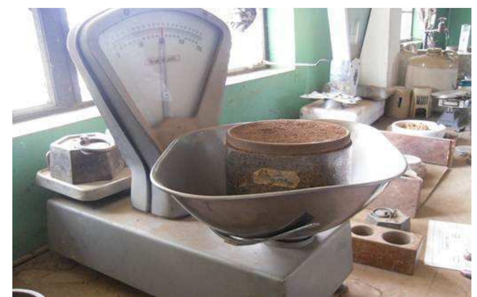 Plate 2 compaction experiment (determination of weight of