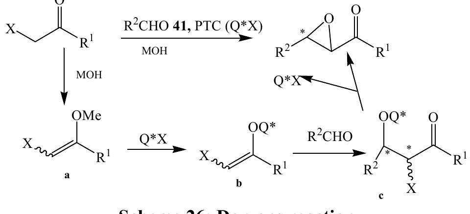 Catalytic asymmetric darzens reaction promoted by a chiral