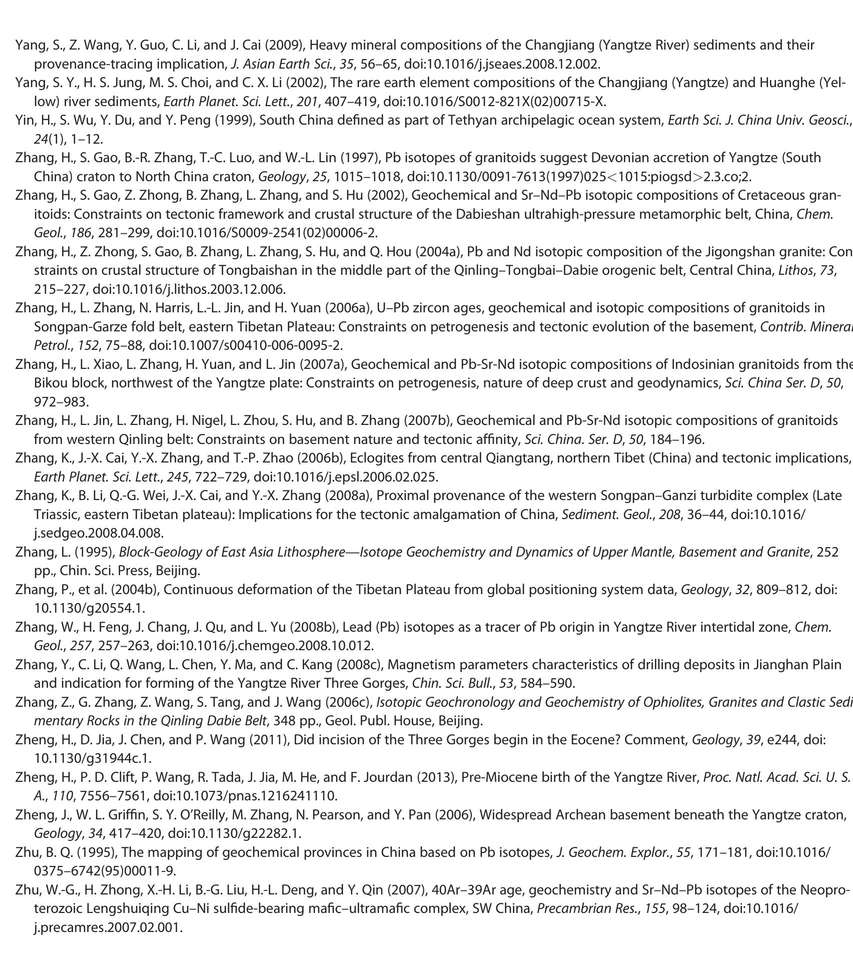 Iag u geochemistry, geophysics, geosystem: