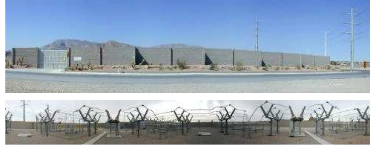 Exterior and interior views of an rvi substation in 1996 a