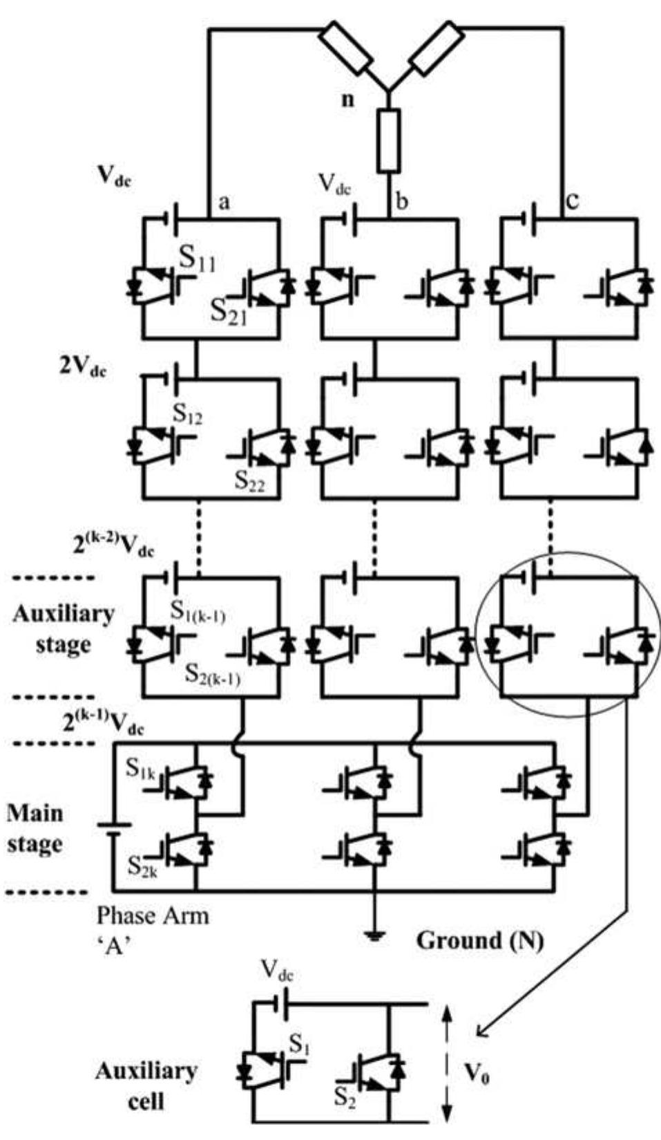 General proposed hybrid mli topology circuit phase arm can