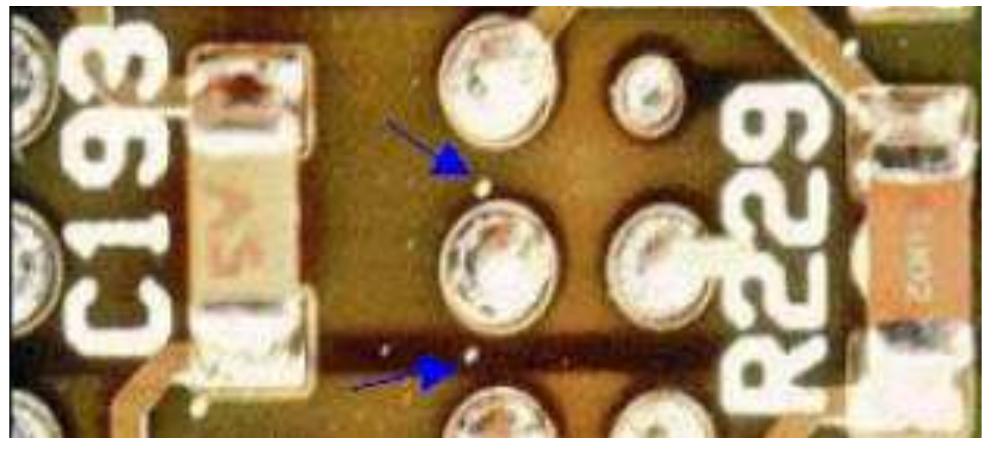 Solder-ball defects. solder-ball defects (fig. 2) from the