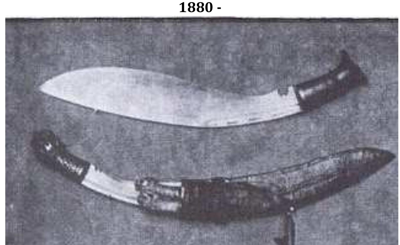 Figure 16 - The Kukri (Khukuri) Knife of the Gurkhas; A