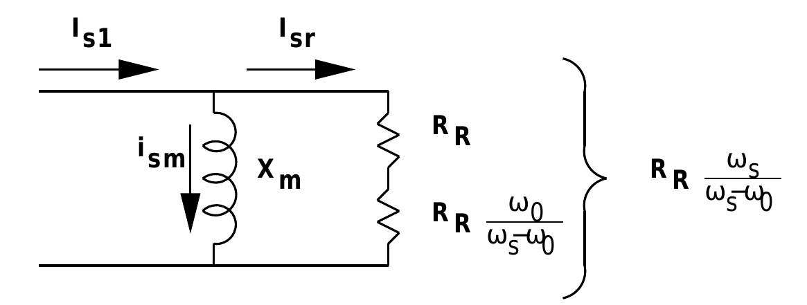 12 equivalent circuit of one stator phase separating the